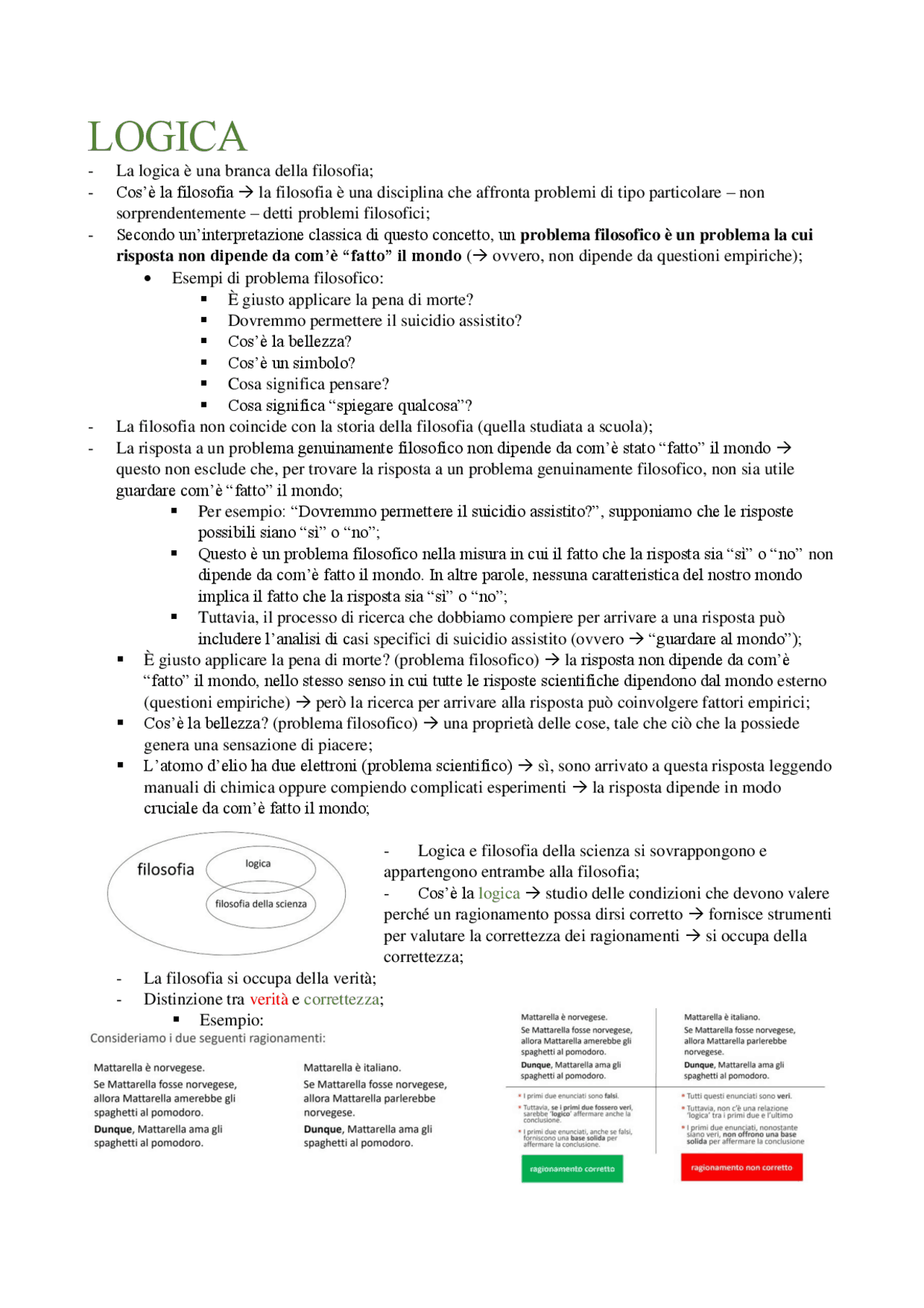 Appunti Di Logica Prof E Datteri Appunti Di Logica Docsity