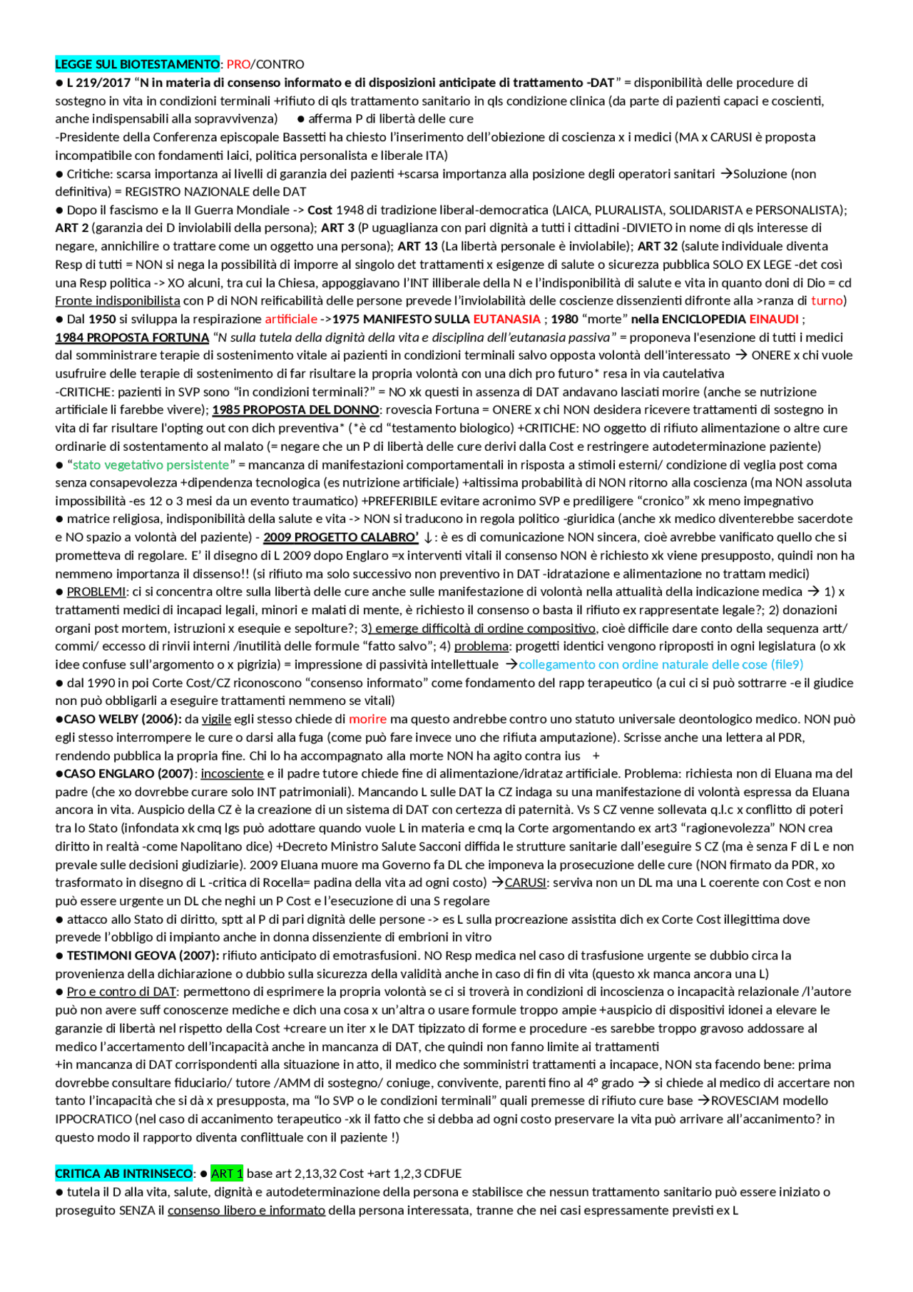 Diritto Civile 2 Professor Carusi Docsity