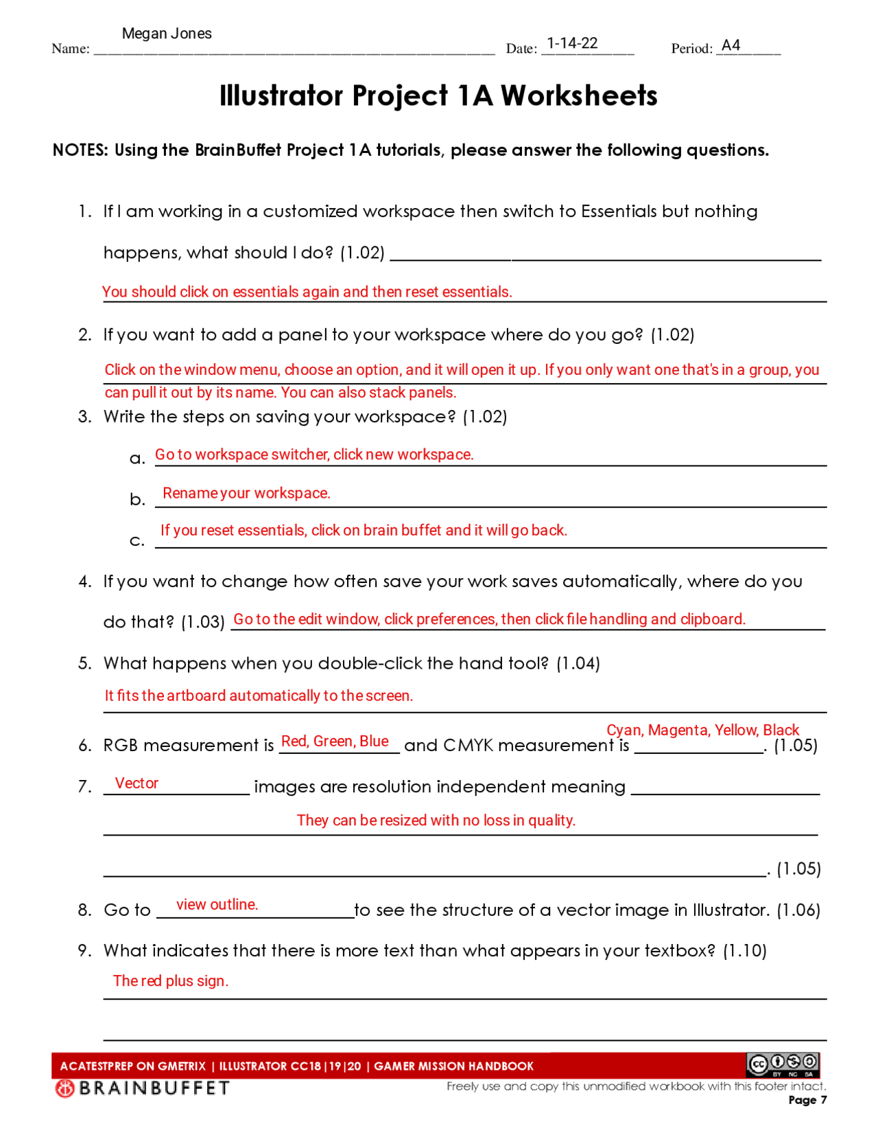 BrainBuffet Worksheet - Docsity