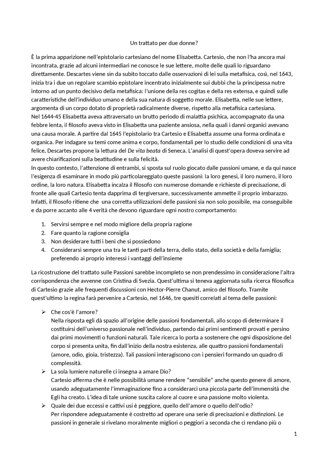 Riassunto Le Passioni Dellanima Docsity