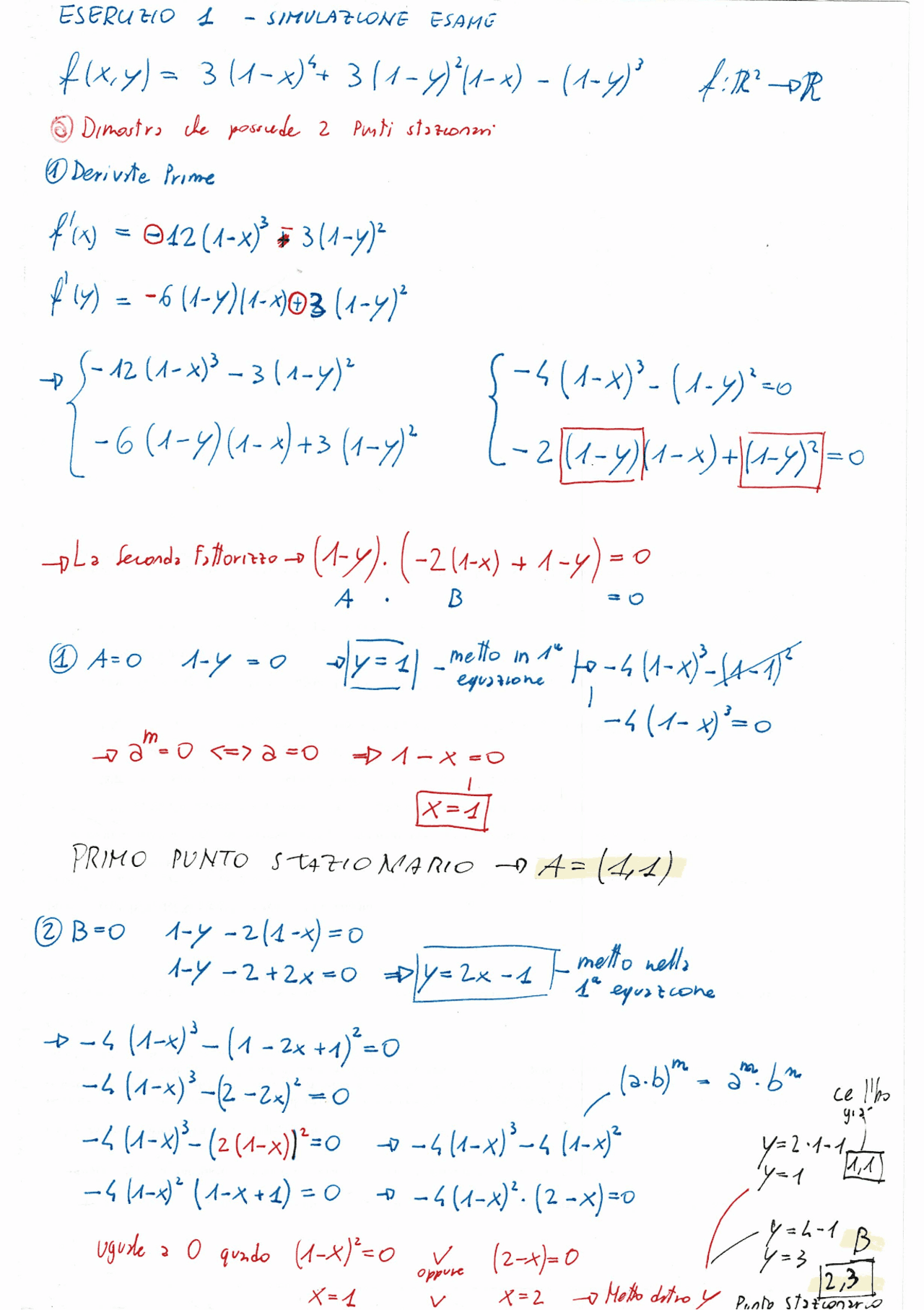 Esercizio Ottimizzazione Libera - Docsity