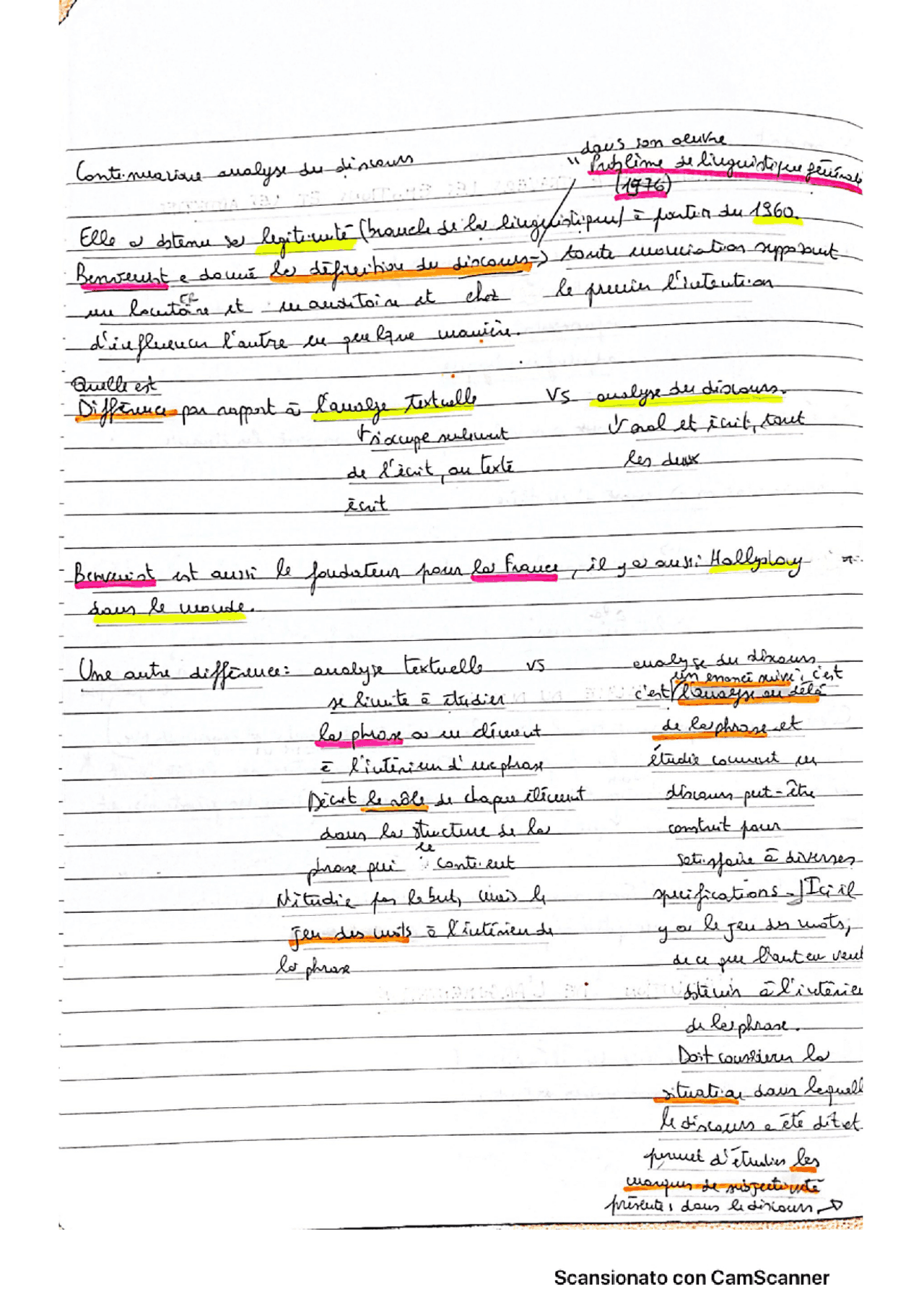 Linguistica Francese Docsity