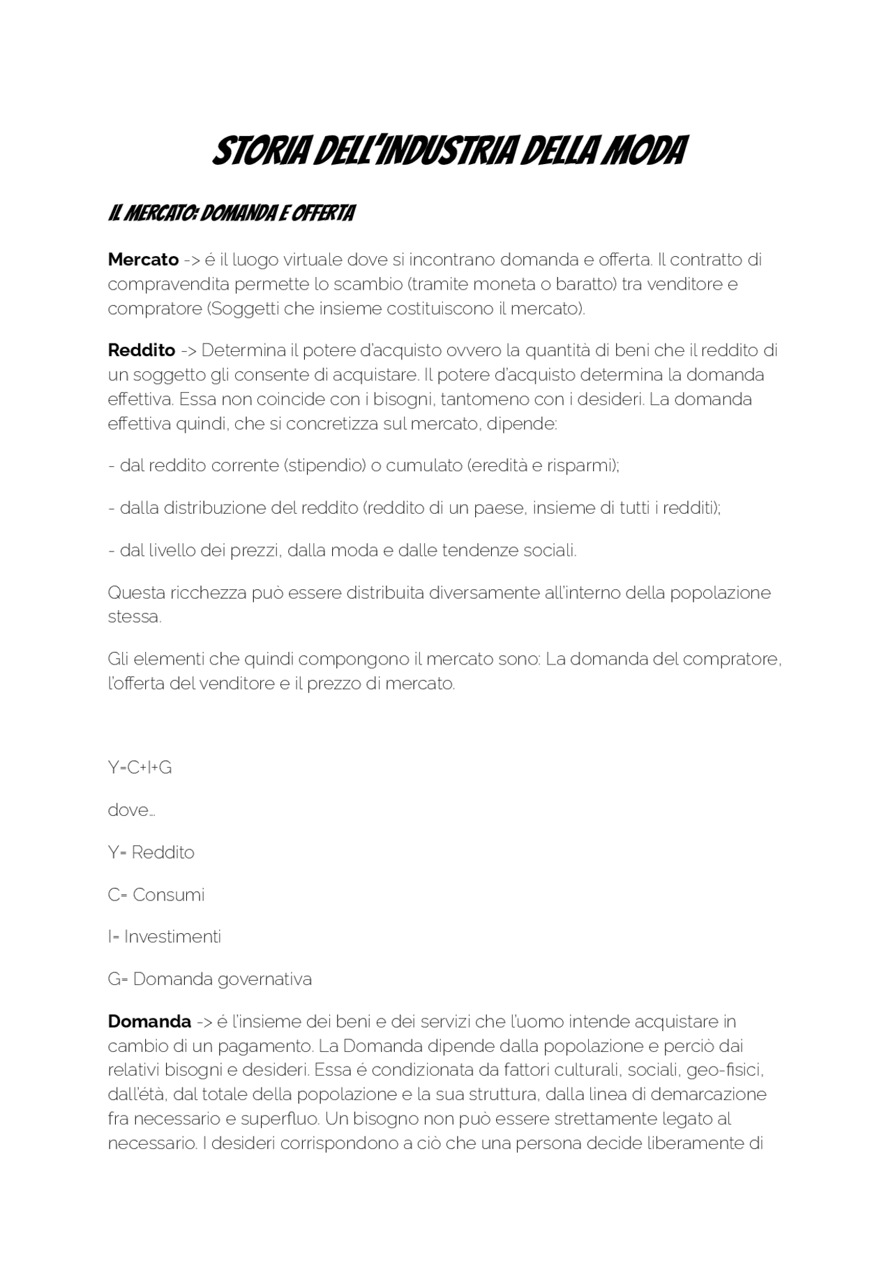 Appunti Completi Storia Dellindustria Della Moda Docsity