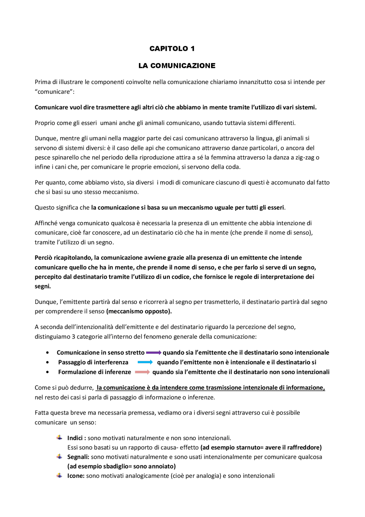Sintesi Approfondita Capitolo 1 Sintesi Del Corso Di Linguistica