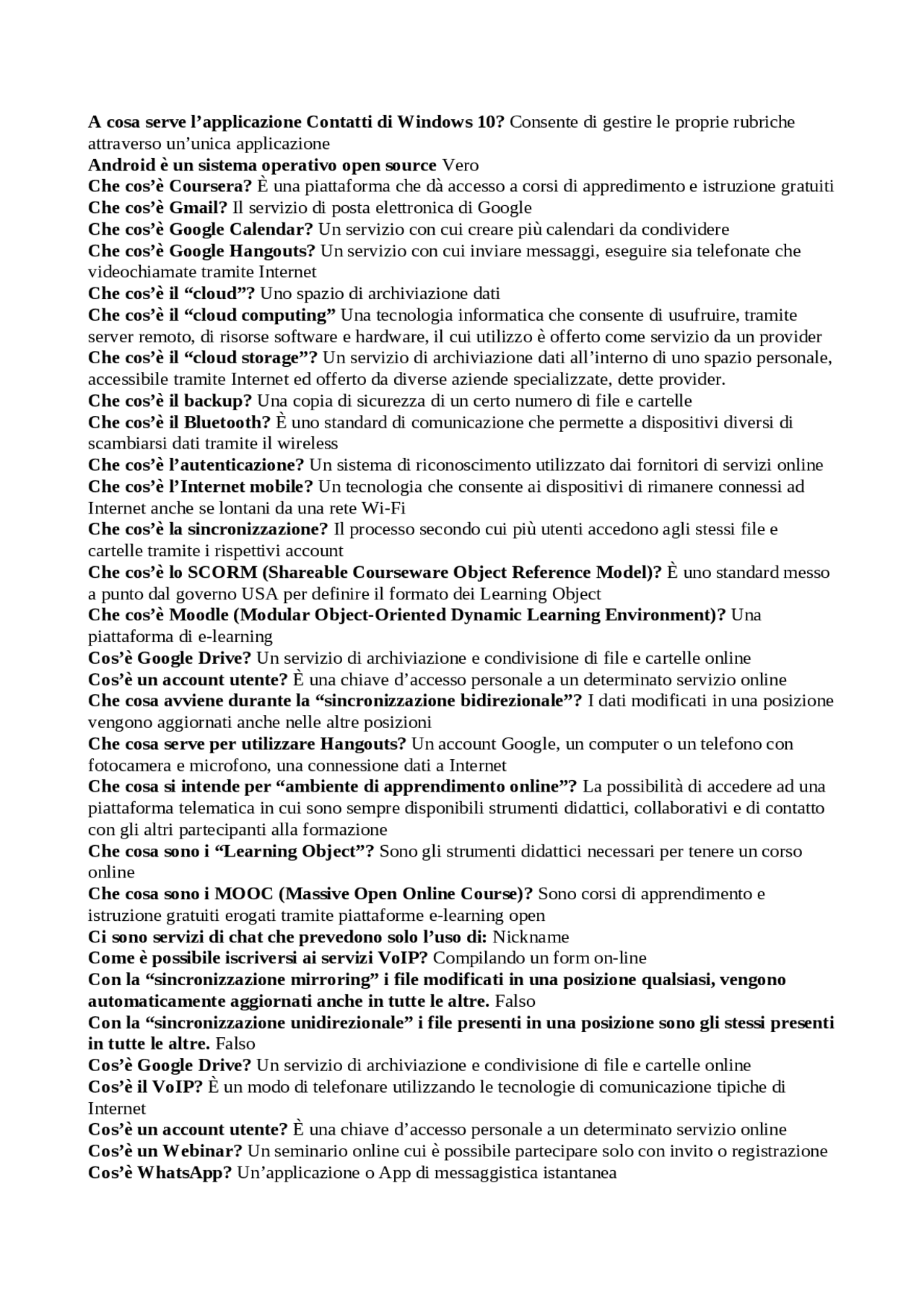 Eipass 7 Moduli User Docsity