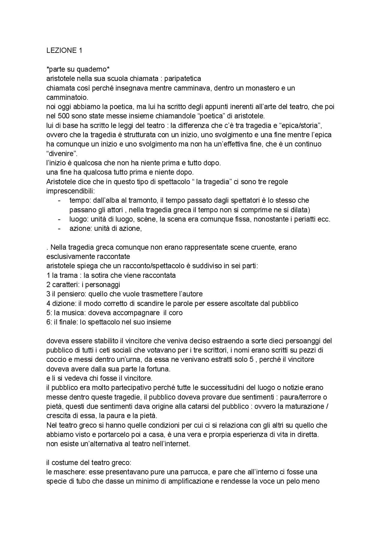 Lezione Trascritta Regia Docsity