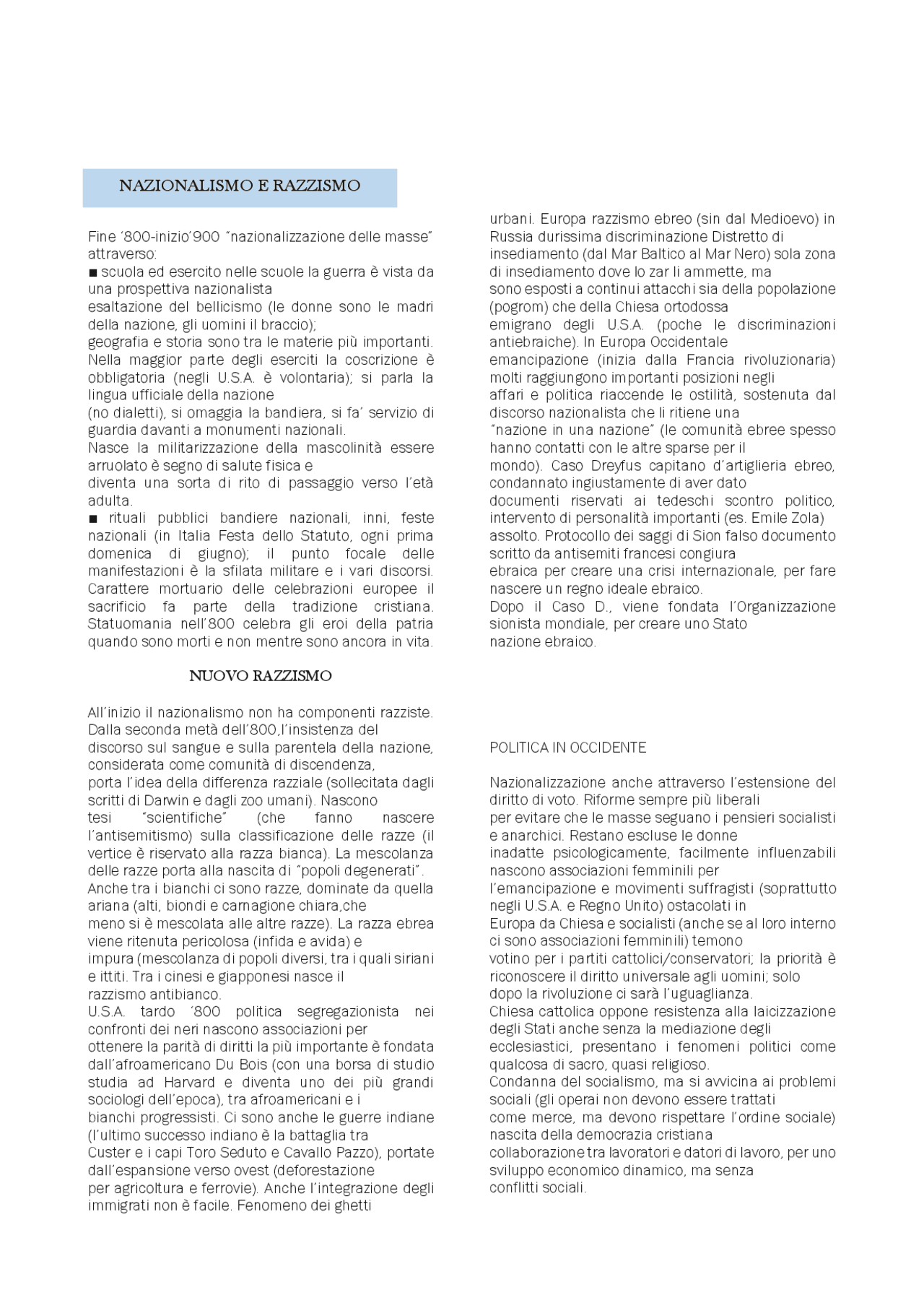 Riassunto Dei Manuali Richiesti Dalla Prof Docsity