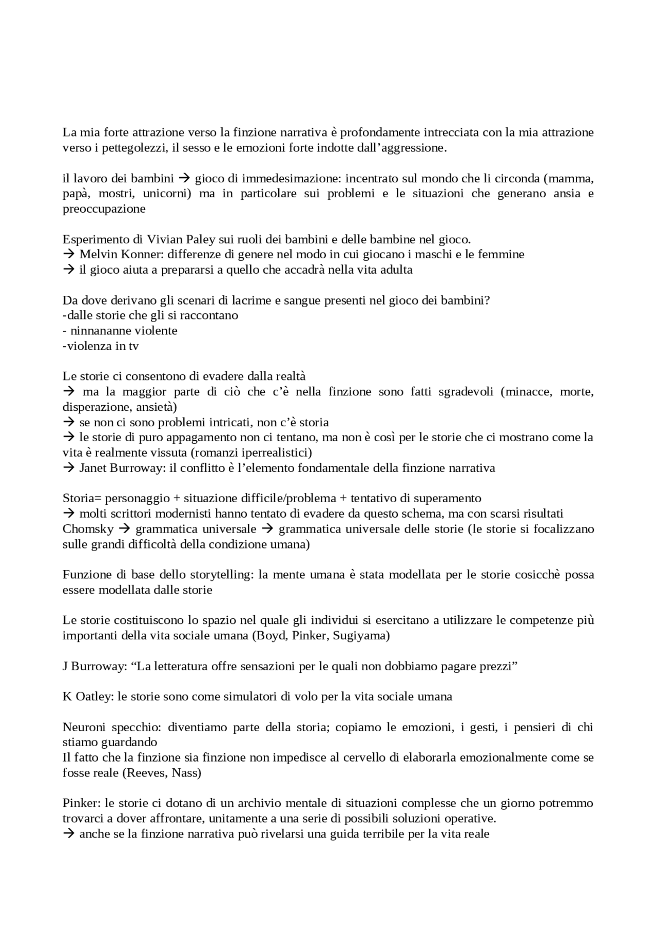 Listinto Di Narrare Docsity