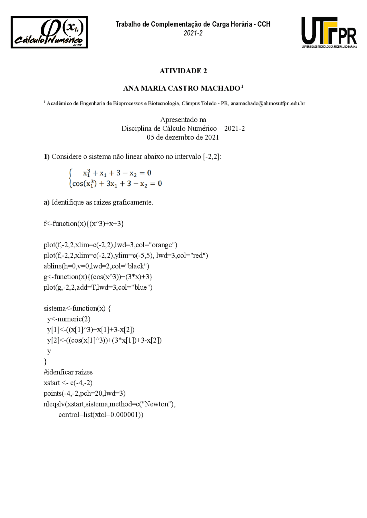 Calculo Numerico Aplicado Matlab Docsity
