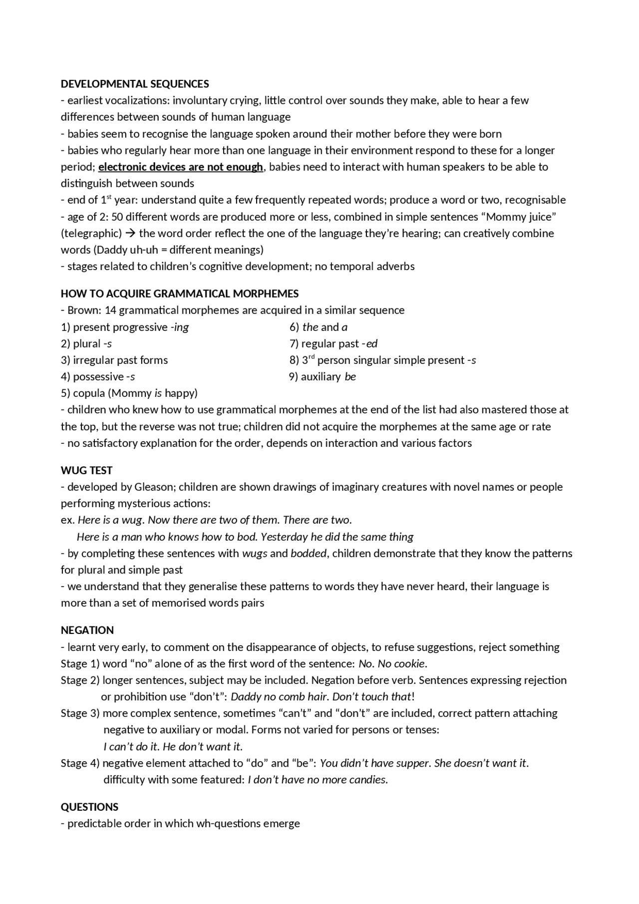 Second Language Acquisition Docsity