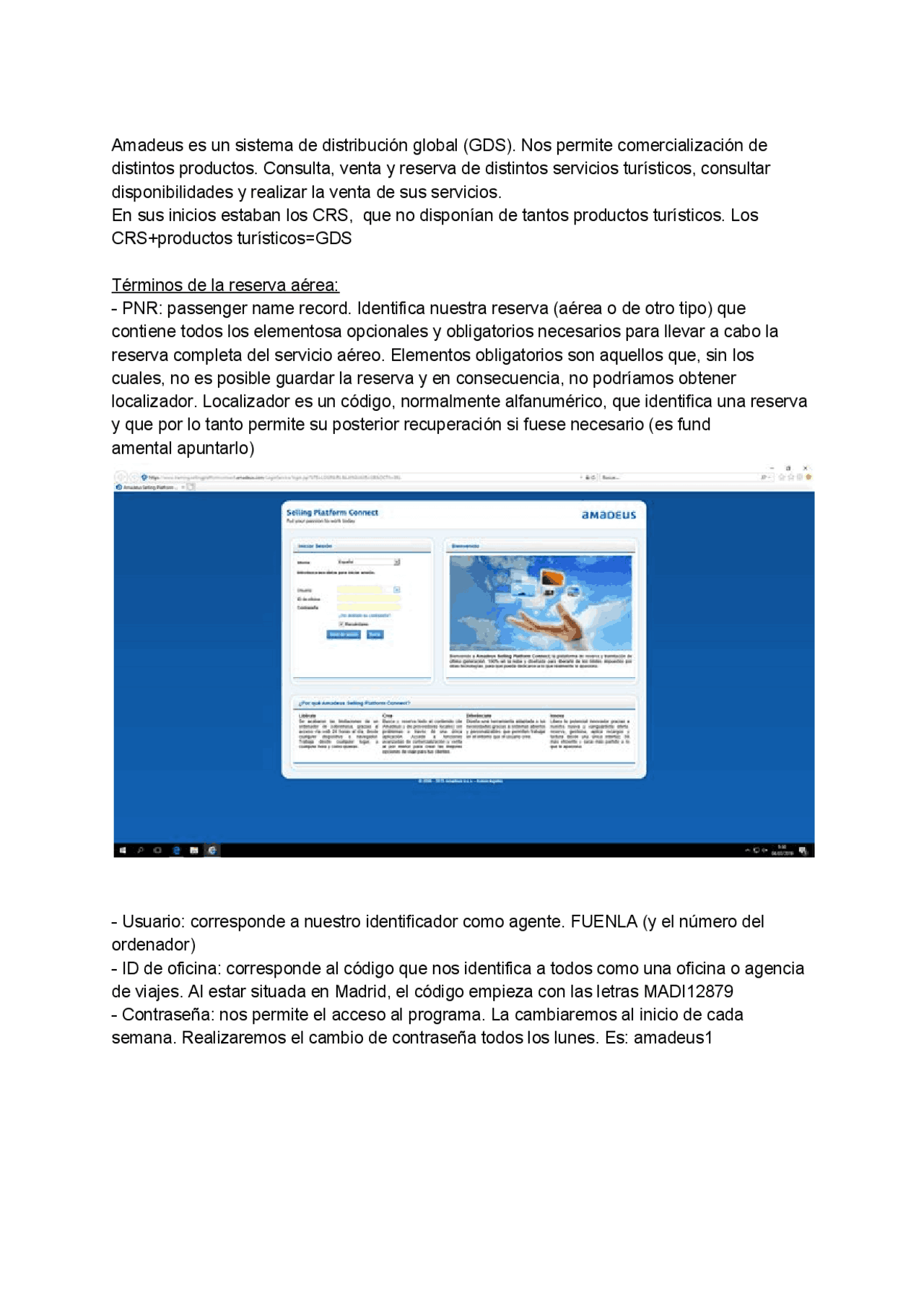 Apuntes completos de programa AMADEUS - Docsity