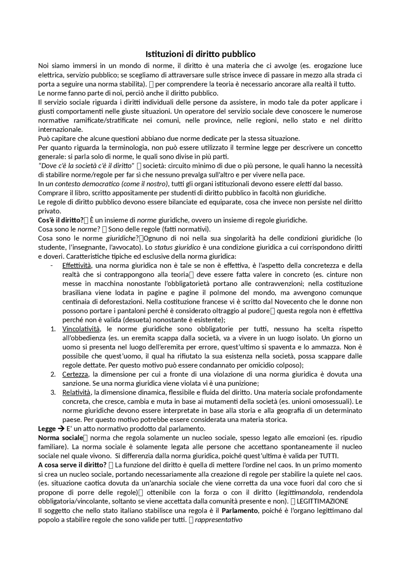 Appunti Di Diritto Pubblico Docsity