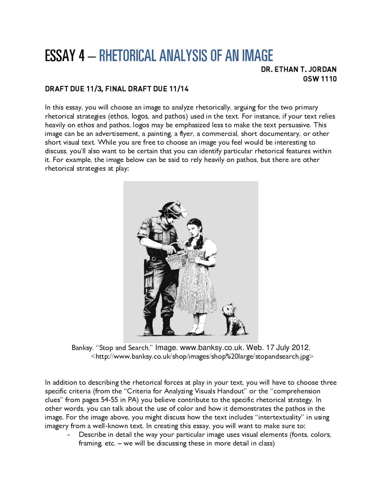 Rhetorical Analysis Essay Example College Sitedoct