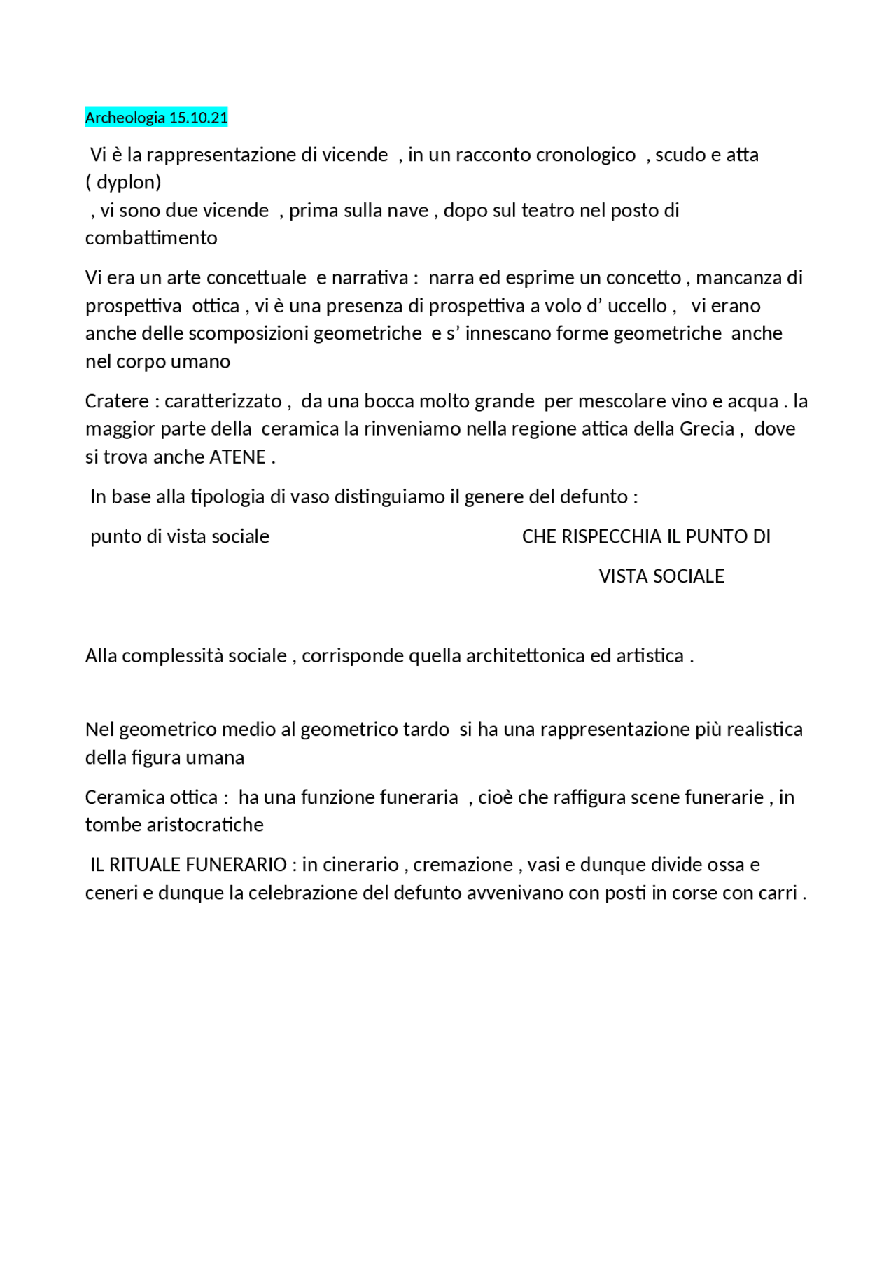 Appunti Esame Lezioni Docsity