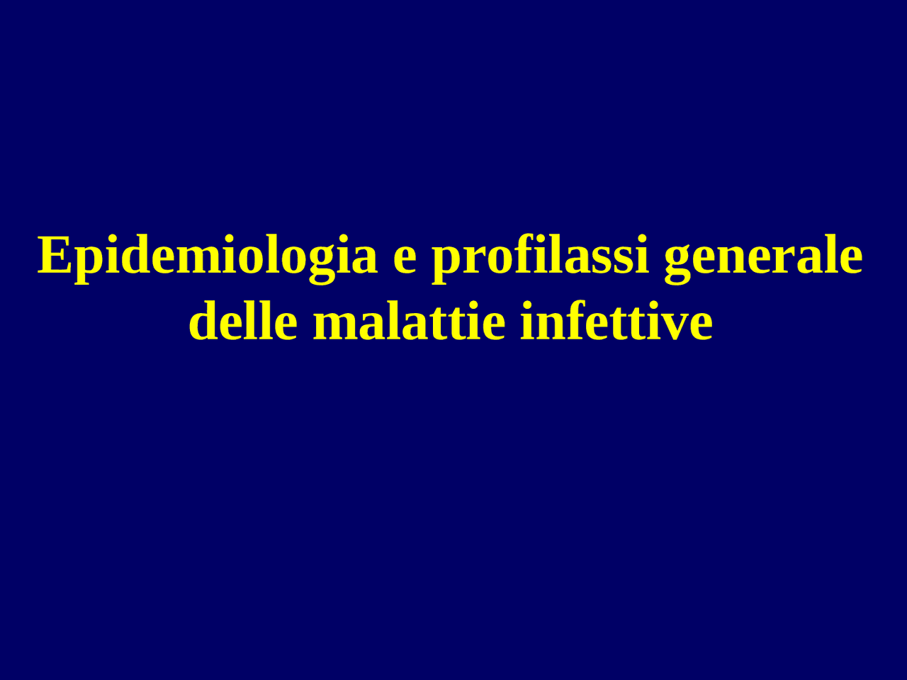 Malattie Infettive Igene Docsity