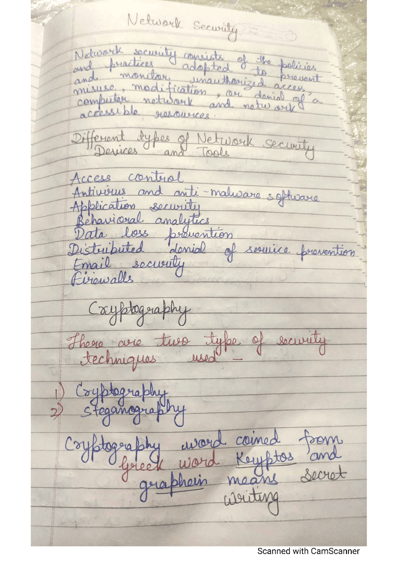 Network Security Notes Uiet Kanpur Docsity