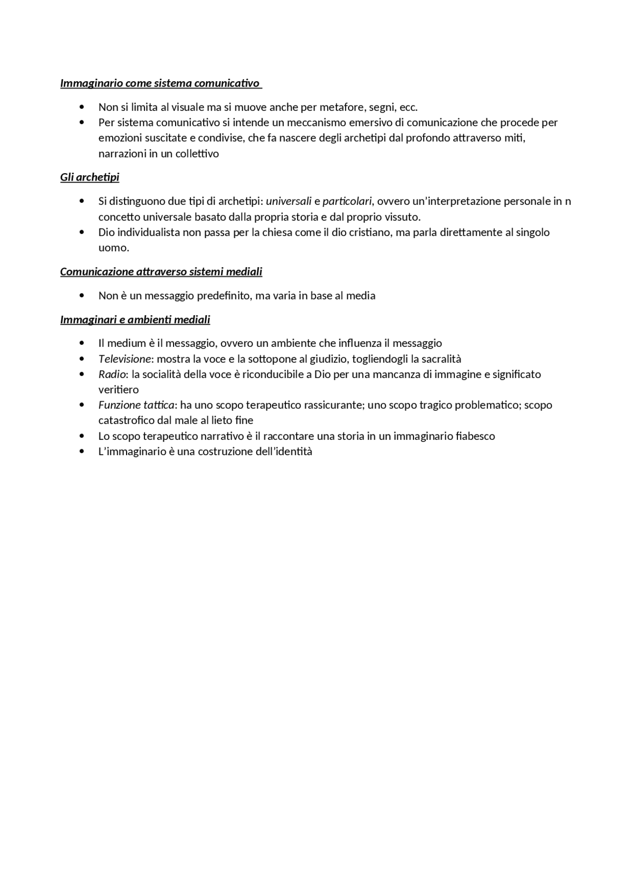 Riassunti Vari Di Diverse Materie Docsity