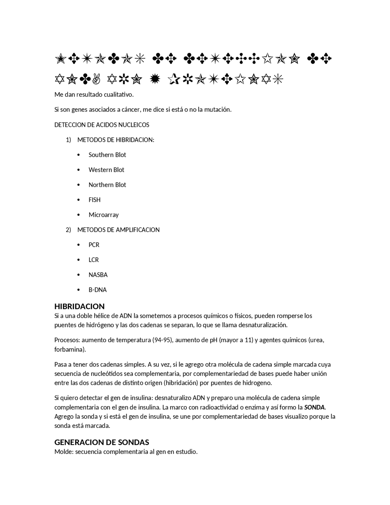 Tecnicas De Biologia Molecular Docsity
