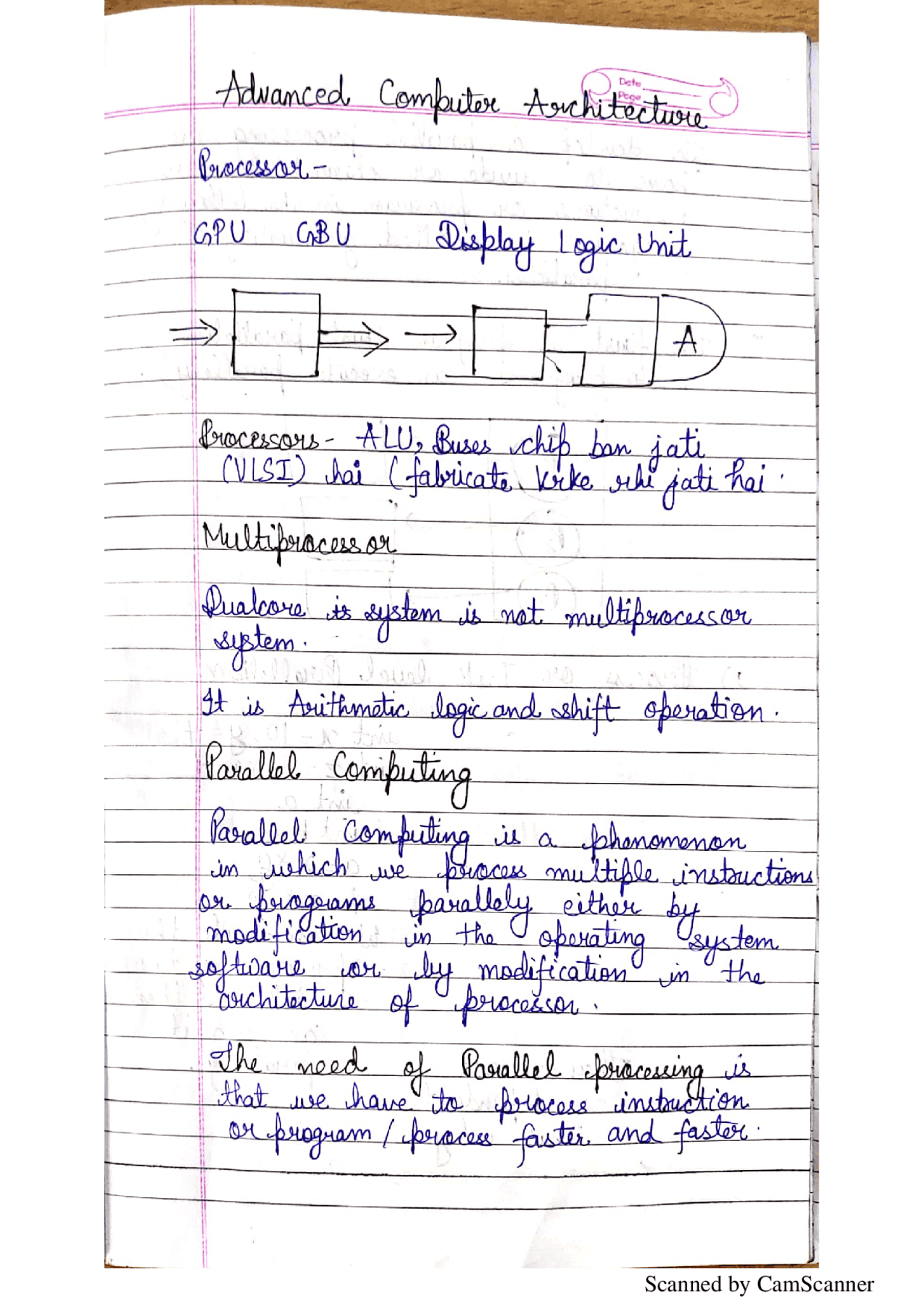 Advanced Computer Architecture Uiet Kanpur Notes Docsity