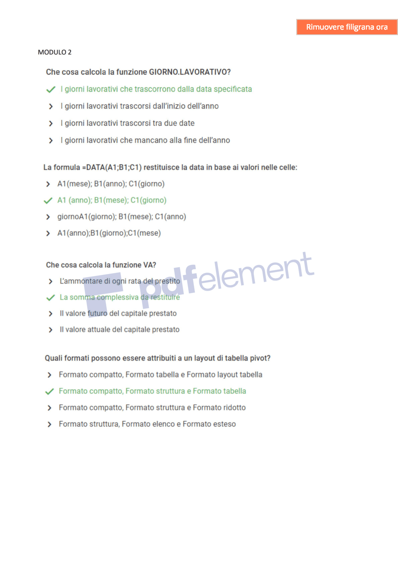 Didasko Certificazione Informatica Modello Word Excell Docsity