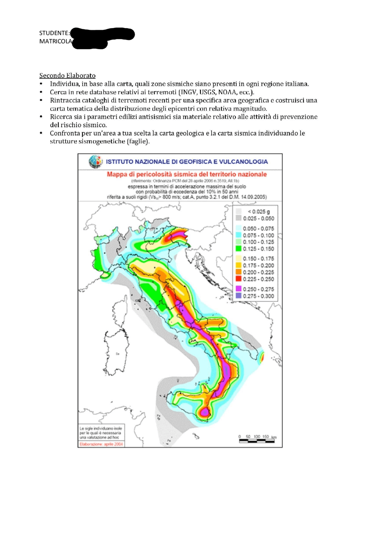 Elaborato 2 Geografia Fisica E Rischi Geomorfologici Docsity