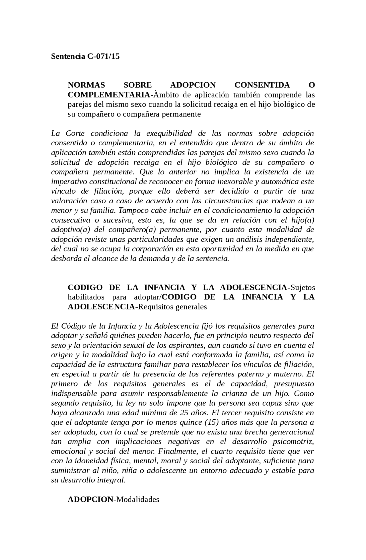 Sentencia Aborto Colombia Resúmenes De Derecho Constitucional Docsity