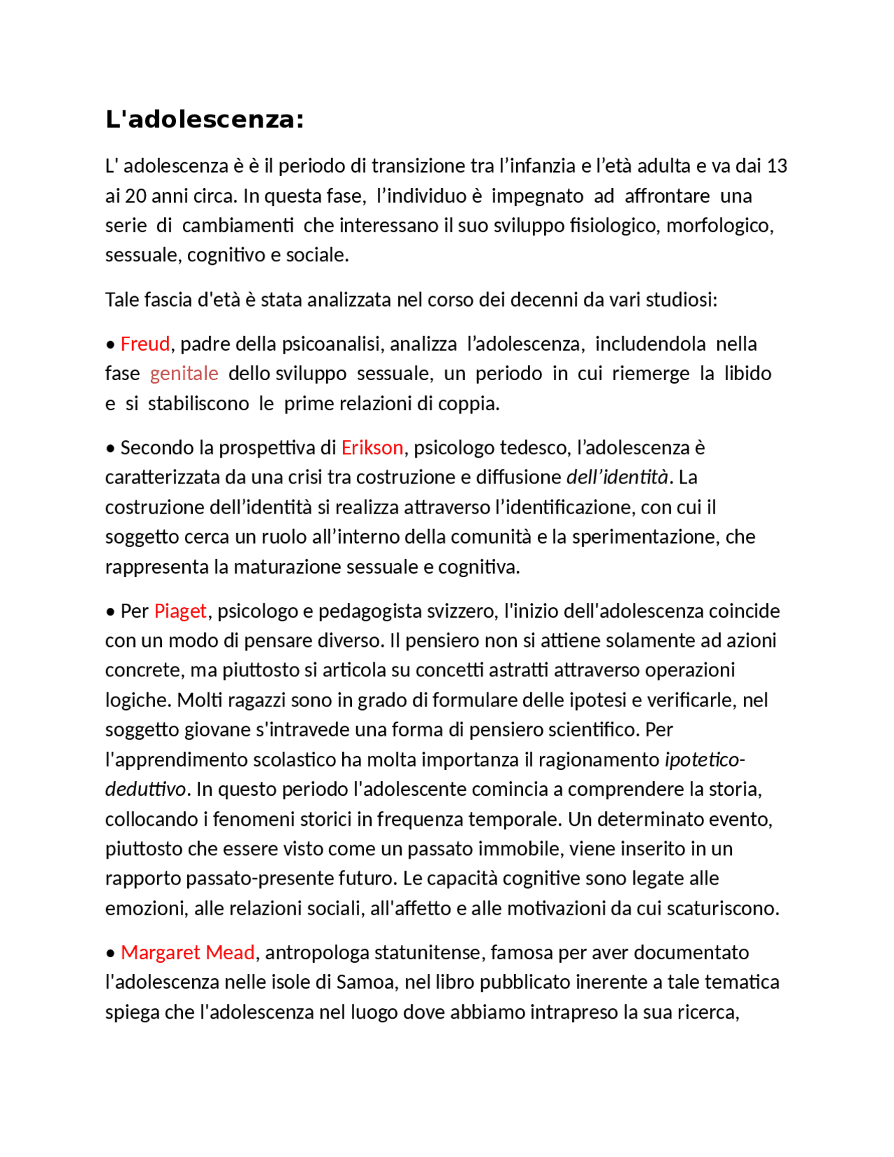 Adolescenza E Devianza Docsity