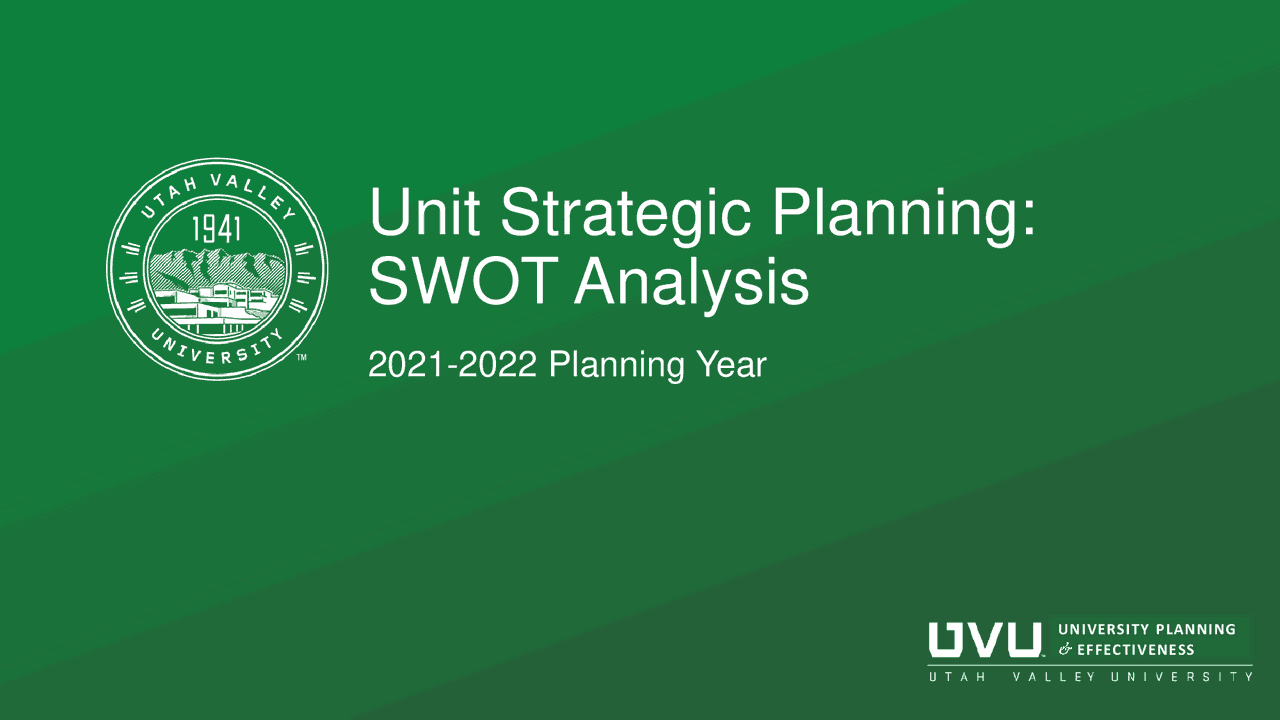 University Planning: Conducting SWOT Analysis for Effective Strategic ...