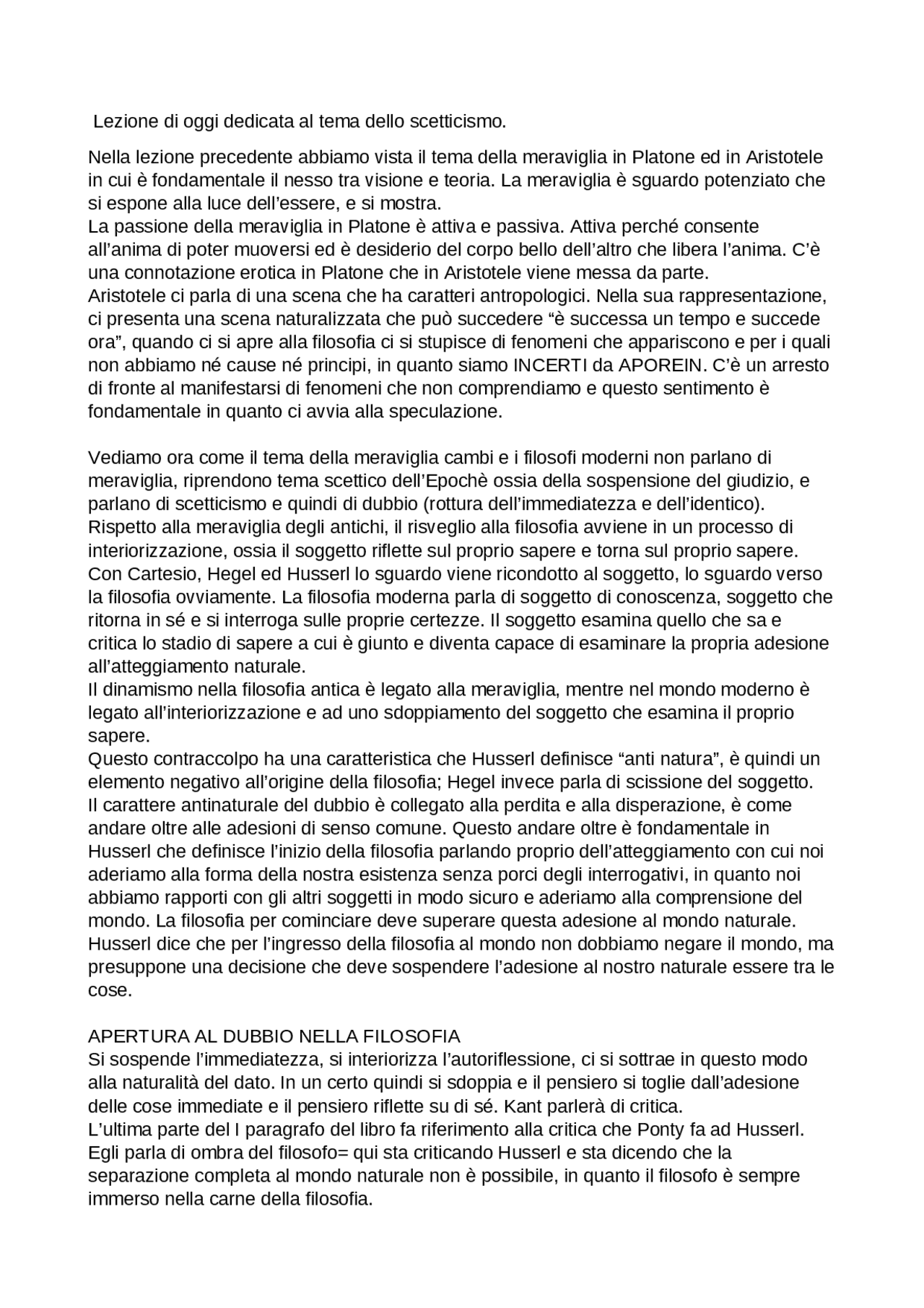 Cartesio Discorso Sul Metodo Docsity