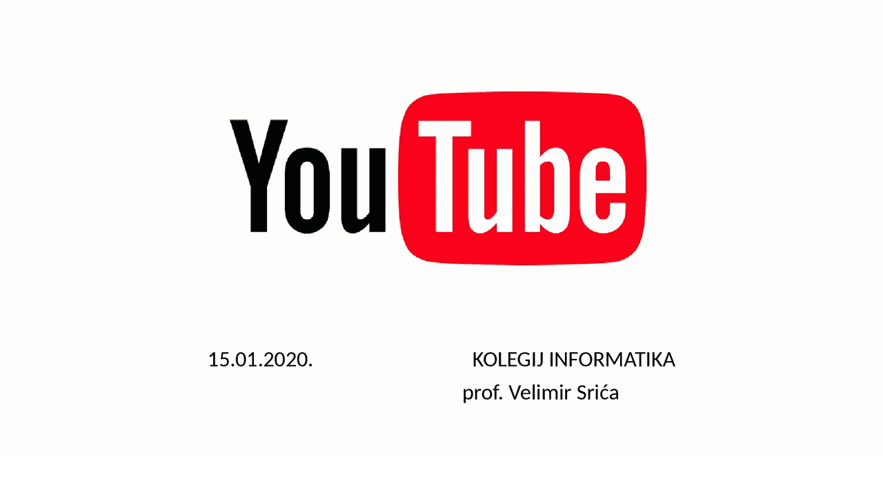Youtube Ppt Prezentacija Slajdovi Predlog Informatika Docsity