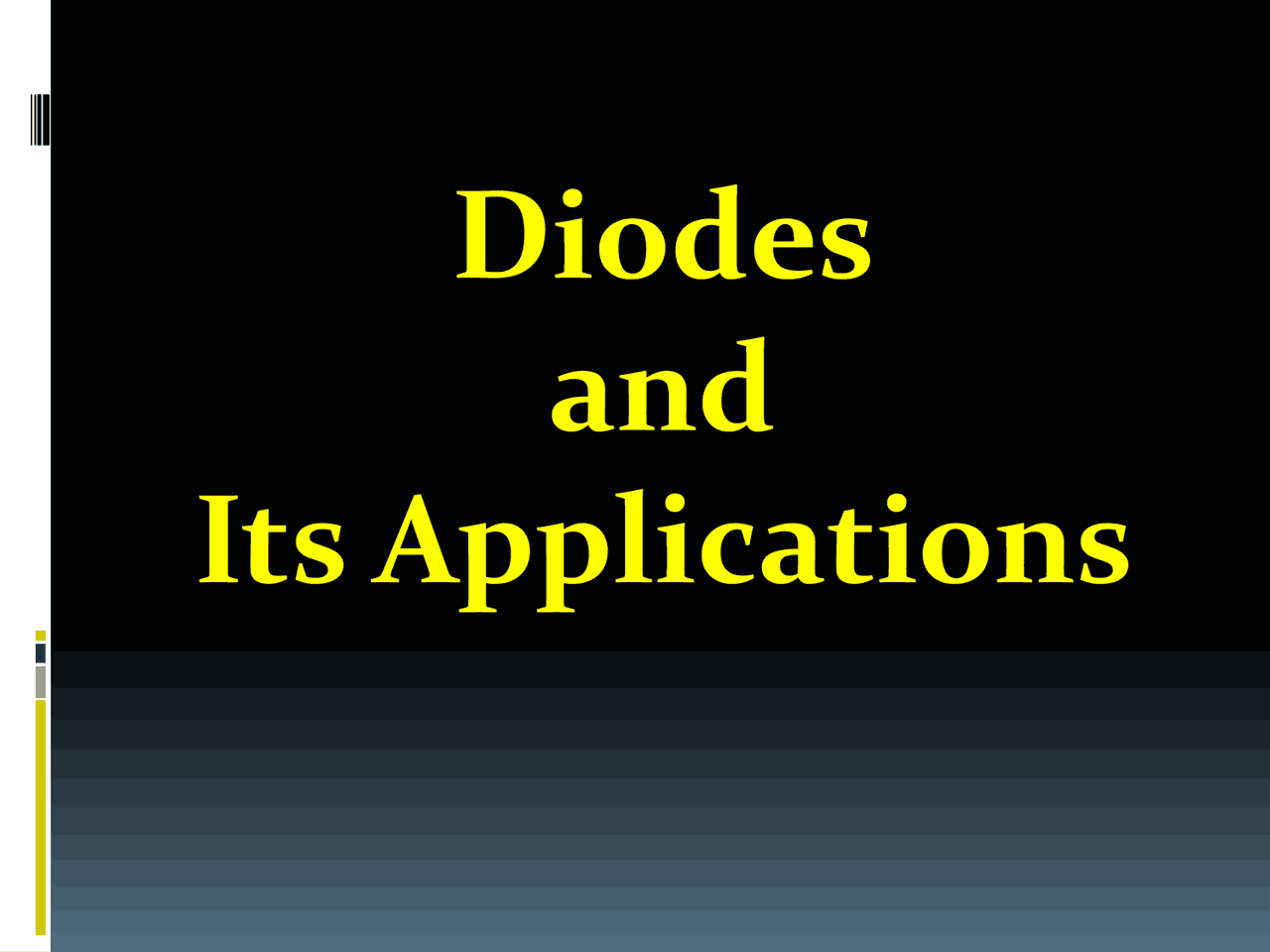 Diodes And Its Applications Docsity