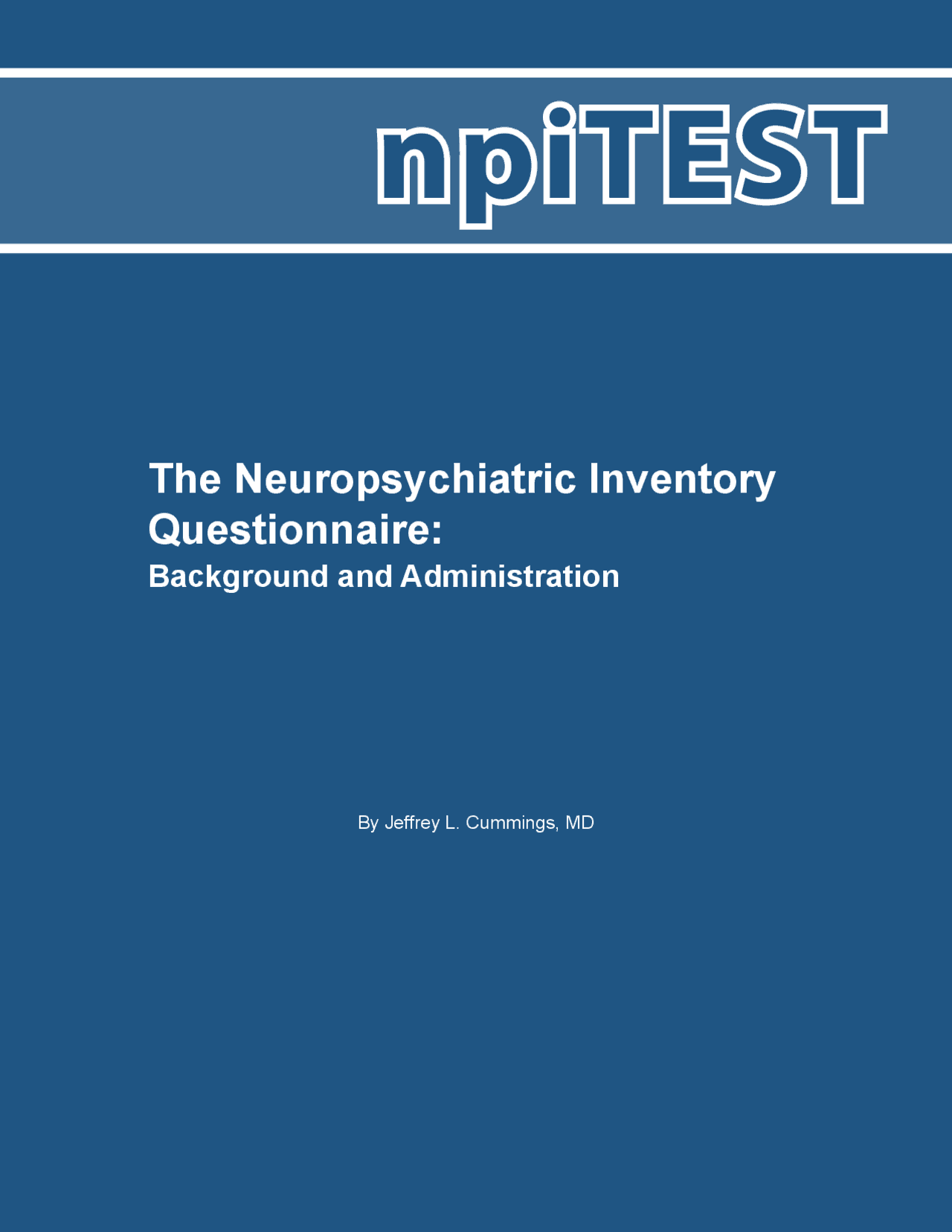 Neuropsychiatric Inventory Questionnaire - Docsity