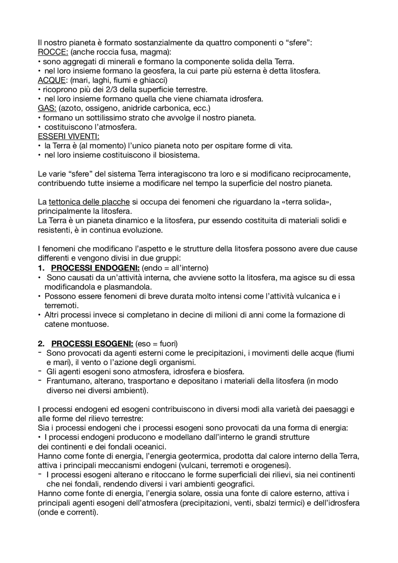 Scienze Della Terra Introduzione Docsity