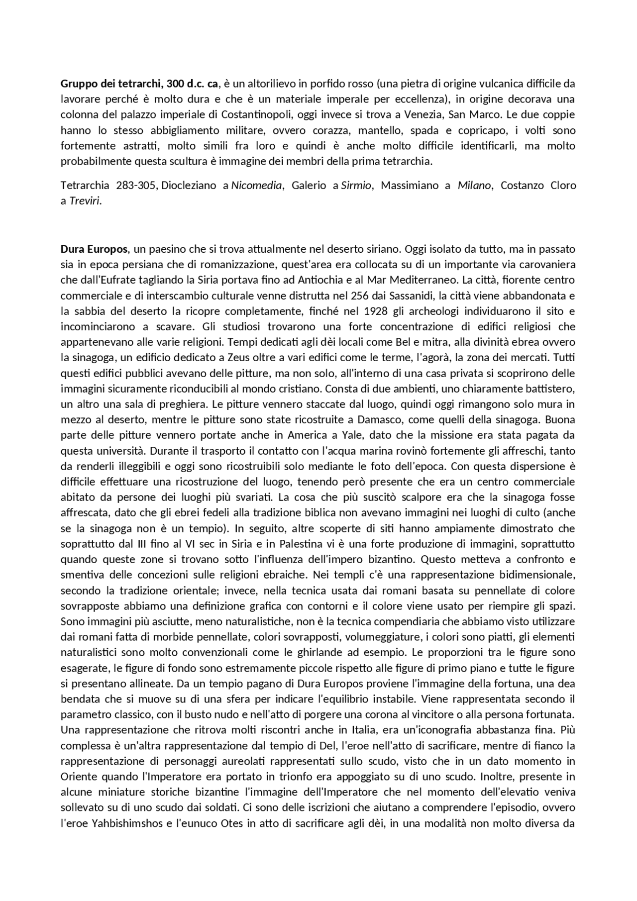 Prima Parte Di Storia Dellarte Medievale Docsity