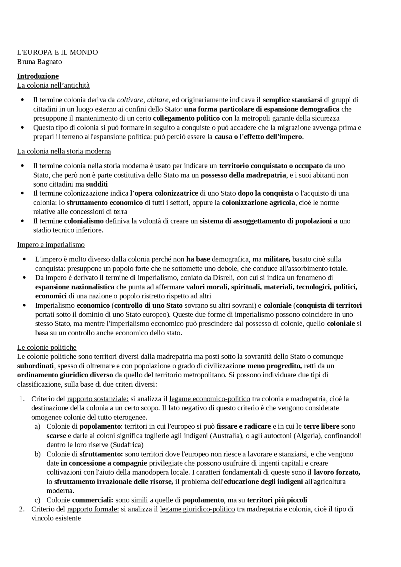 Riassunto Del Libro Per Punti Docsity