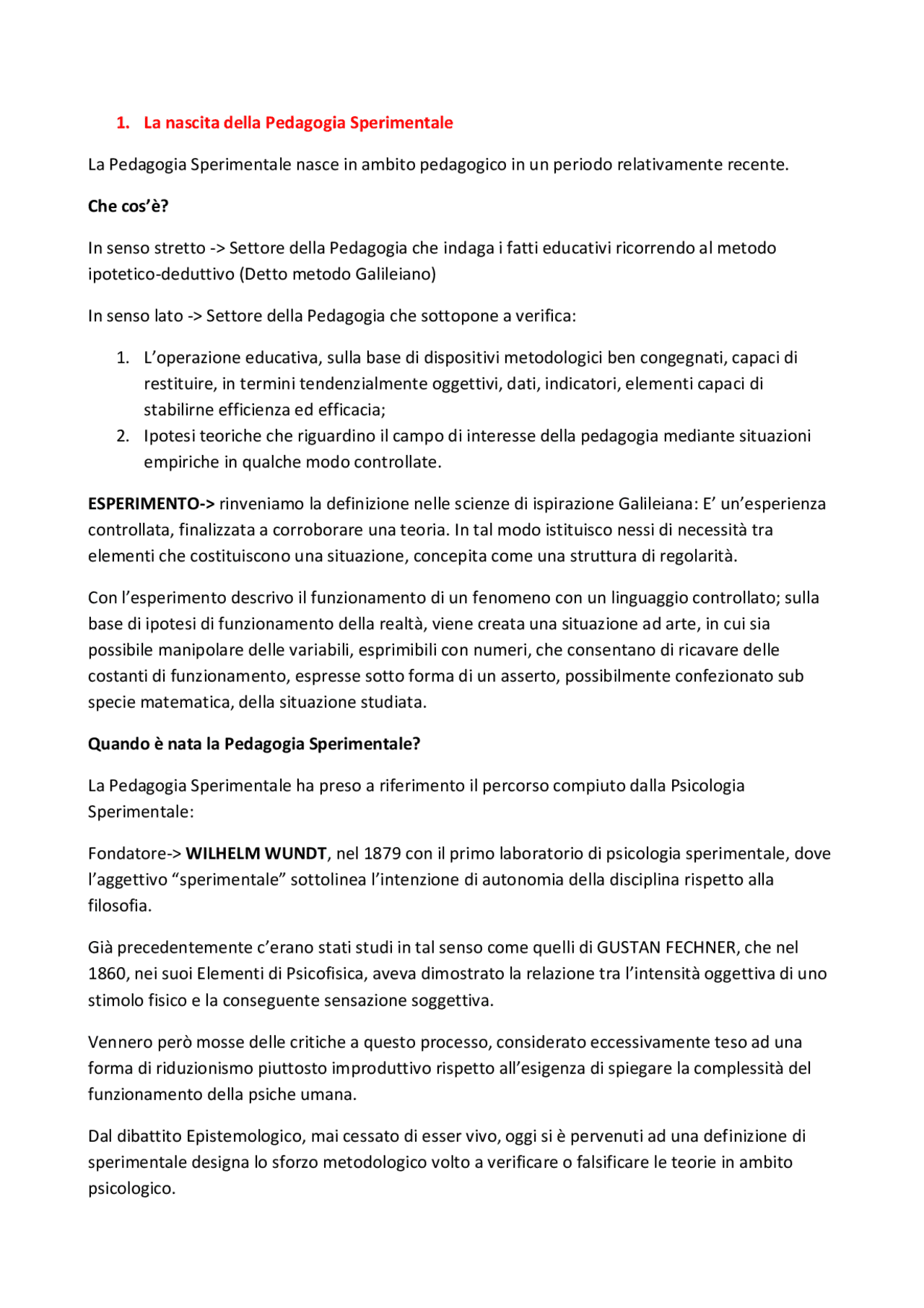 Pedagogia Sperimentale Ii 15 Cfu Schemi E Mappe Concettuali Di