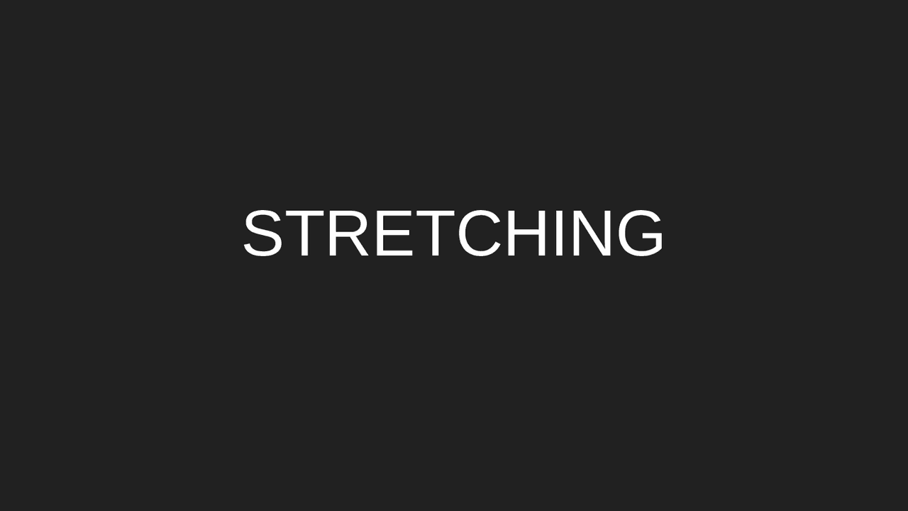 STRETCHING - powerpoint | Slide di Educazione fisica | Docsity