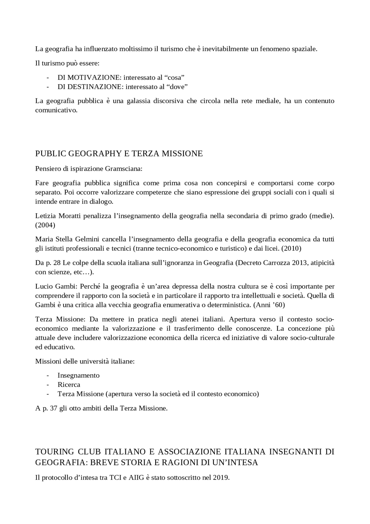 Riassunto Breve Pratiche Di Public Geography Docsity