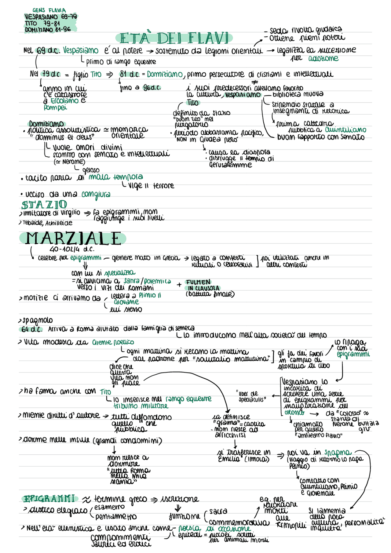 Appunti marziale e epigrammi - Docsity