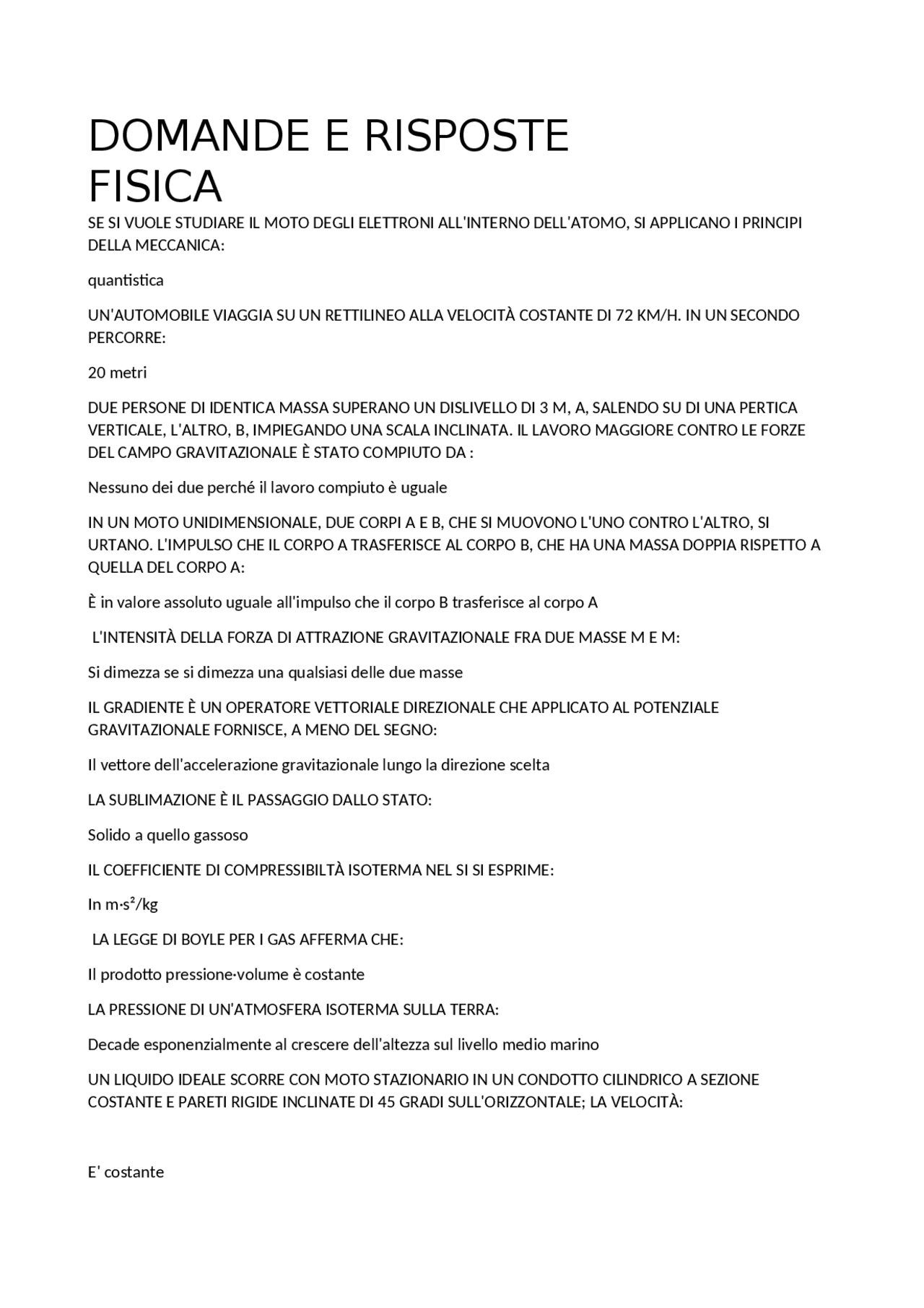 Fisica L8 Mercatorum Docsity