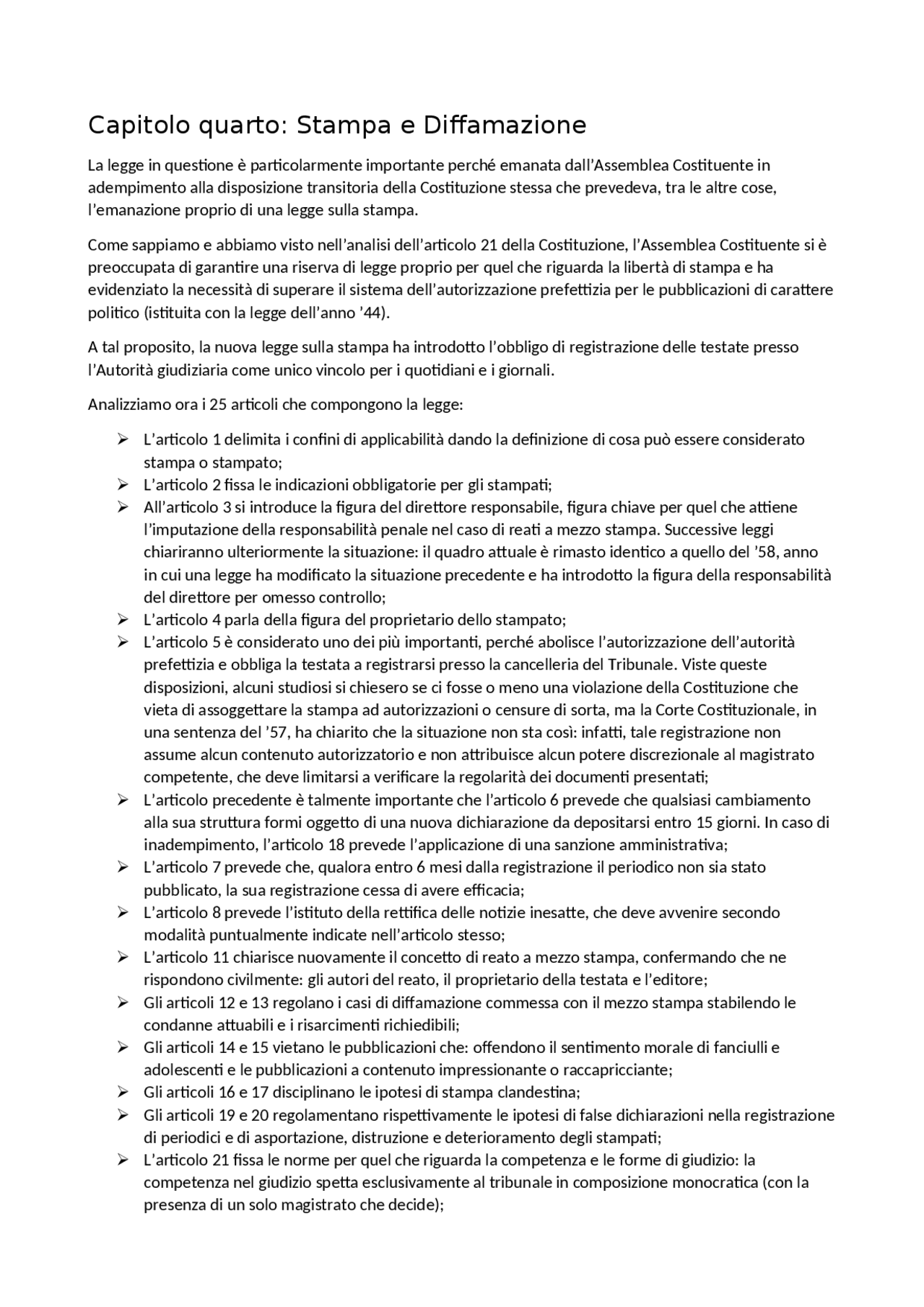 Quinto Capitolo Di Diritto Della Comunicazione Docsity
