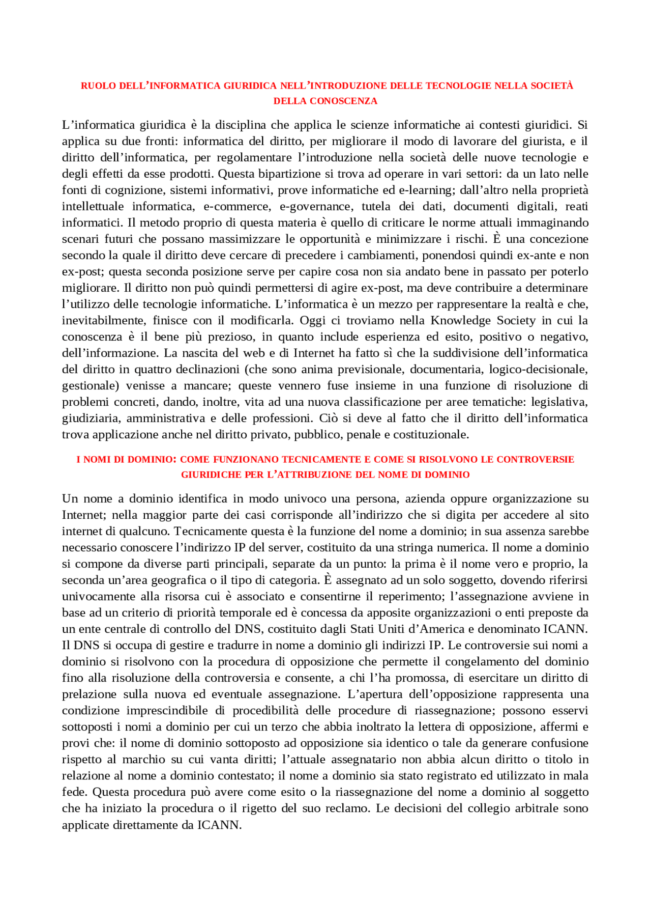 Domande Esame Non Frequentanti Docsity