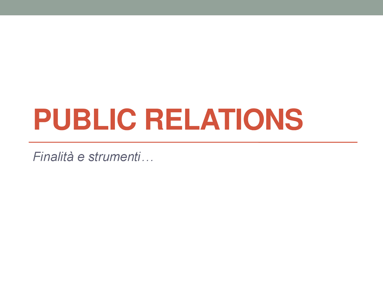 Le Pubbliche Relazioni Docsity