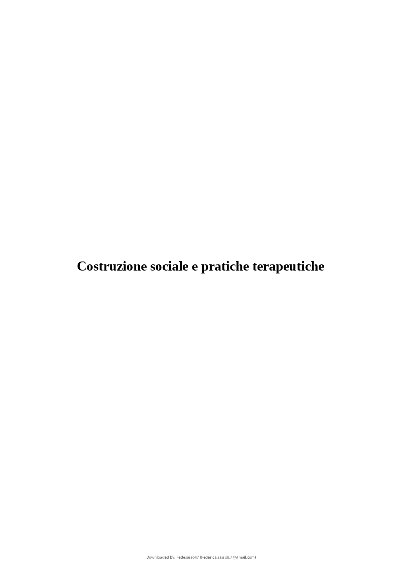 Kenneth J. Gergen, Costruzione sociale e pratiche terapeutiche ...