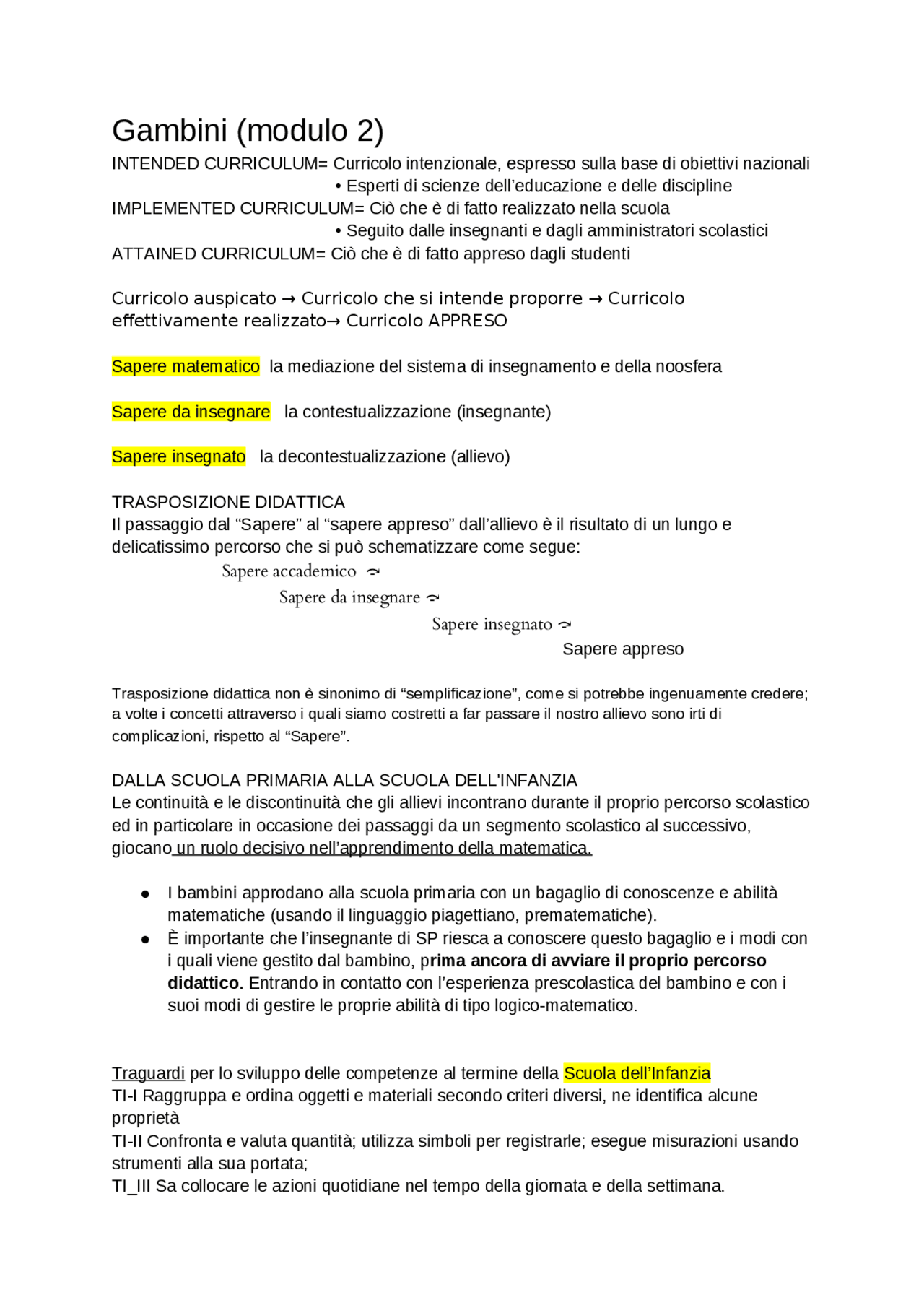 Appunti Del Modulo 3 Di Numeri E Strutture Docsity