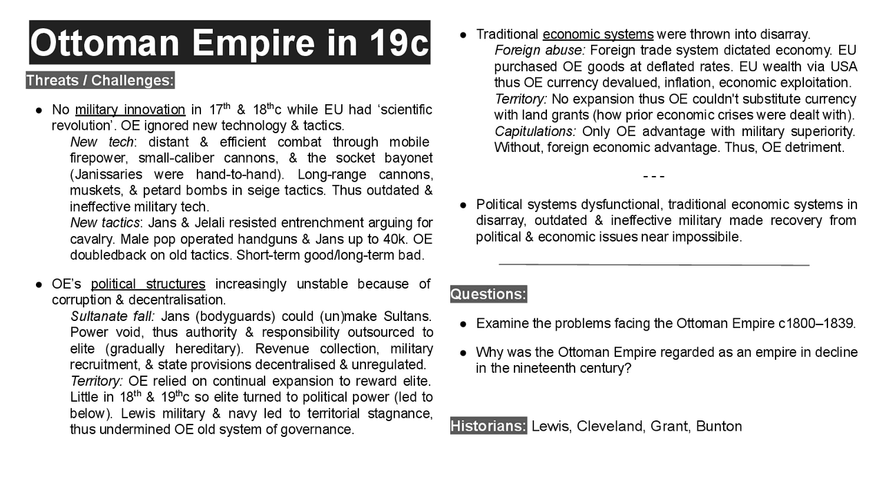 Ottoman Empire in 19c - Docsity