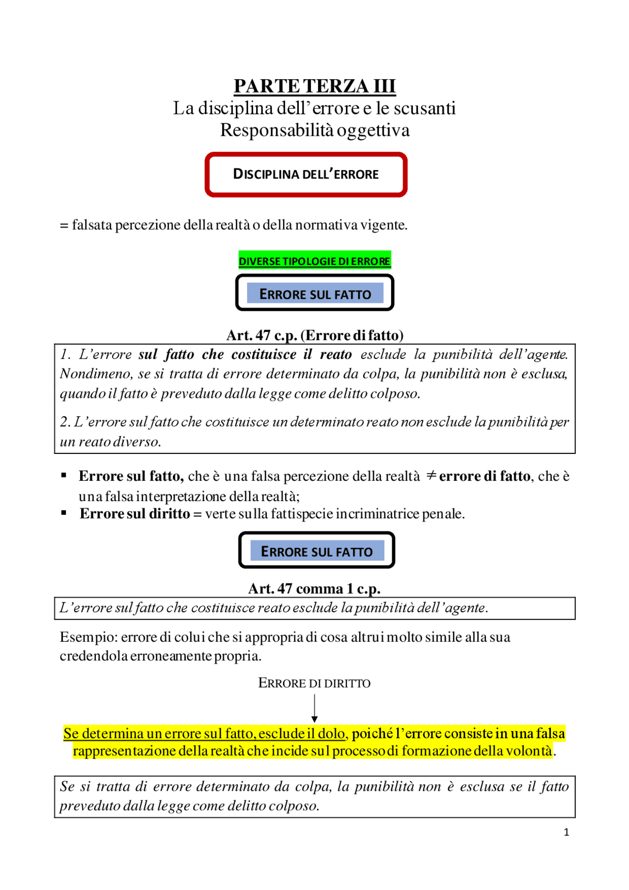 Riassunto Di Diritto Penale Docsity