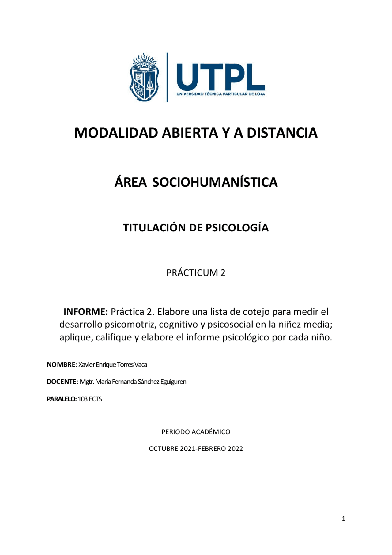Entregable 2 Practicum Academico Ejercicios De Psicología Docsity