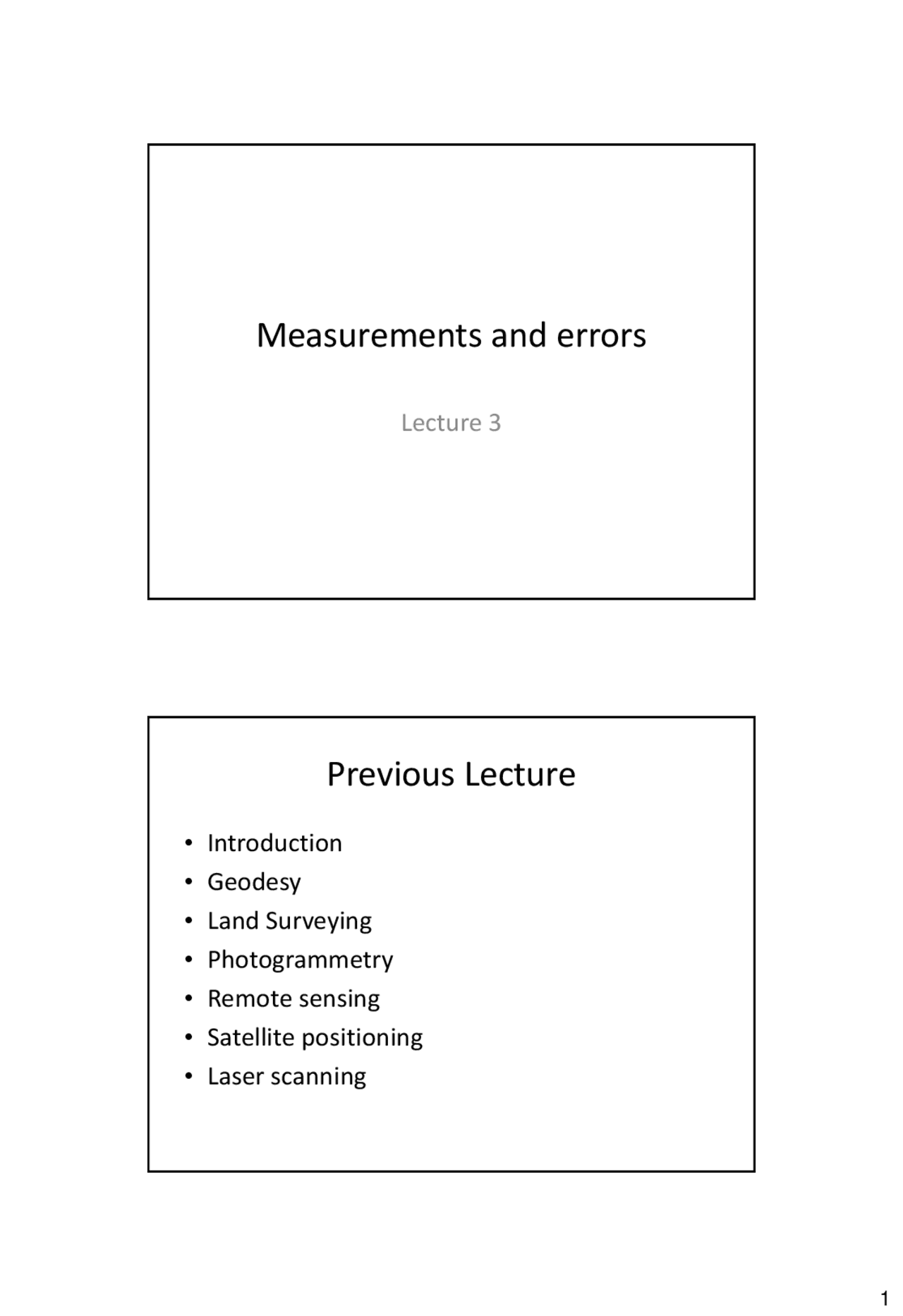 Errors in survey measurements topic 3.pdf - Docsity