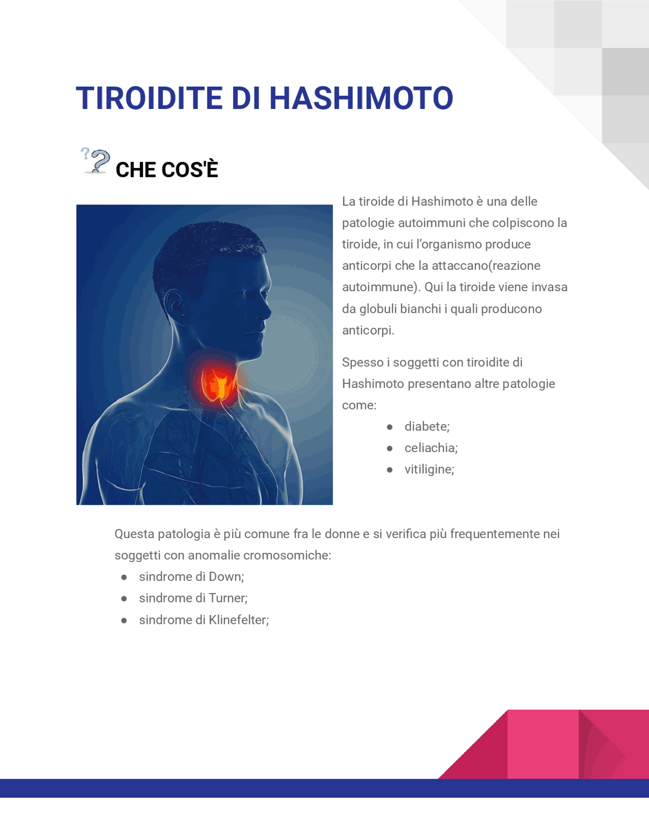 TIROIDE DI HASHIMOTO - Docsity